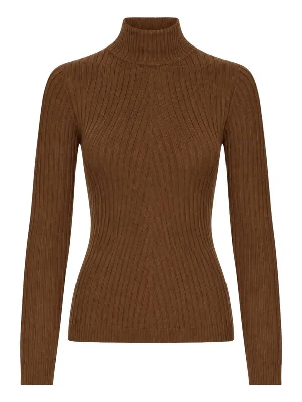 ROBERTO COLLINA Ribbed Turtleneck Sweater - No