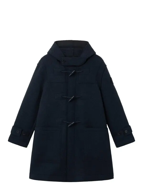 Stone Island Loose-fit Duffle Coat With Toggle Buttons - Blue