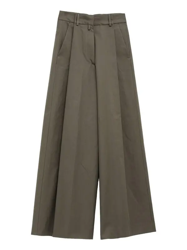 Dries Van Noten Wide-leg Trousers - Khaki