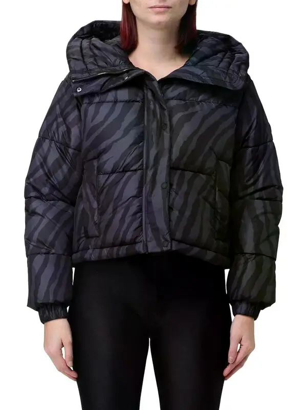 SAVE THE DUCK Rhiannon Zebra-print Puffer Jacket - Blue