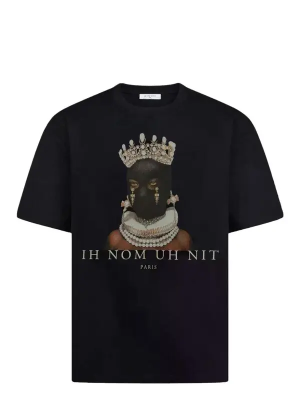 IH NOM UH NIT Mask Queen Graphic-print T-shirt - Black