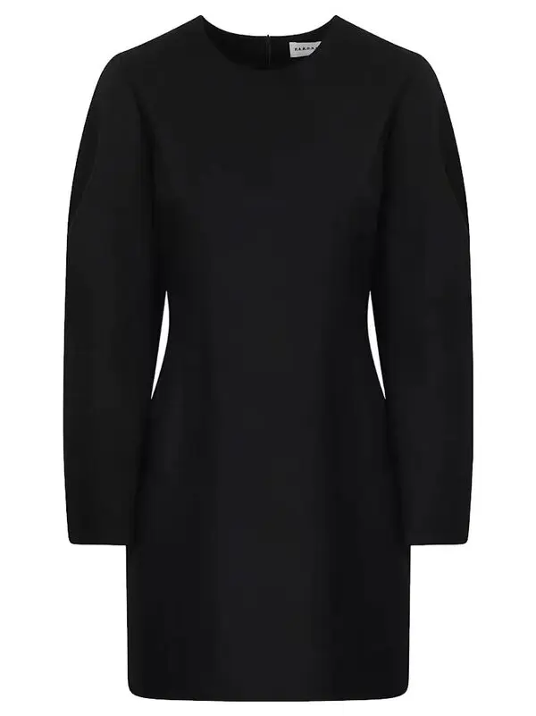 P.a.r.o.s.h Long-sleeve Mini Dress - Black