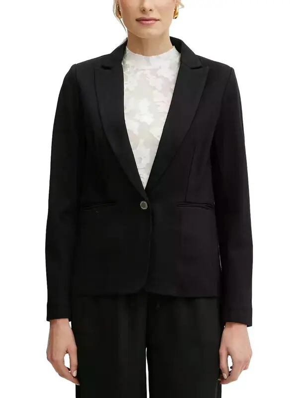 MORGAN Button-cuff Single-breasted Blazer - Black