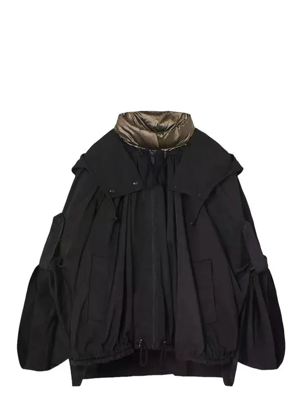PSOPHIA Quilted Layered Jacket - Black