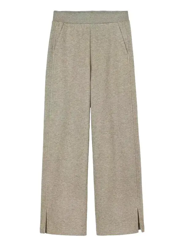 PSOPHIA Marl-effect Side-slit Track Pants - Neutrals