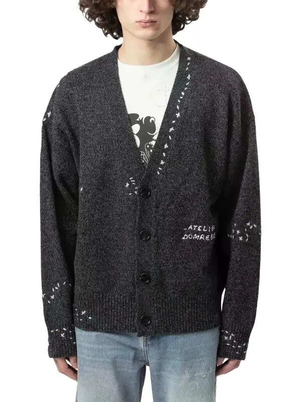DOMREBEL Renegade Knit Cardigan - Grey