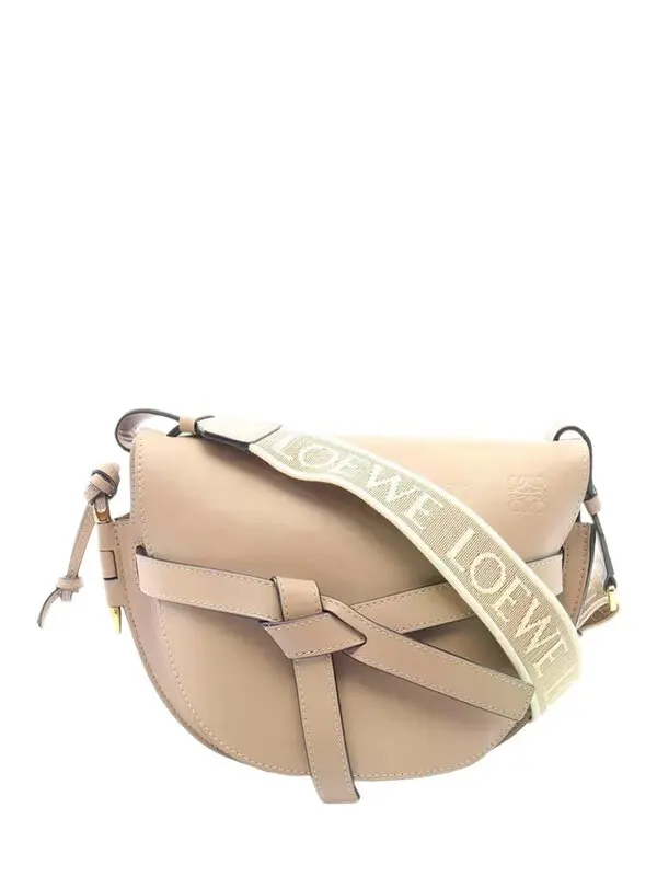 Loewe 2015-2026 Small Leather Gate Crossbody Bag - Neutrals