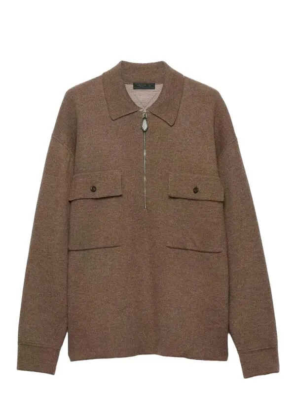 Prada Cashmere Polo Shirt - Brown