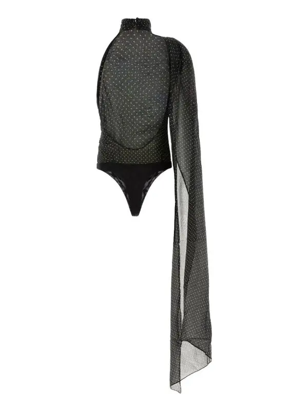 Andamane New Vanisha Polka-dot Bodysuit - Black