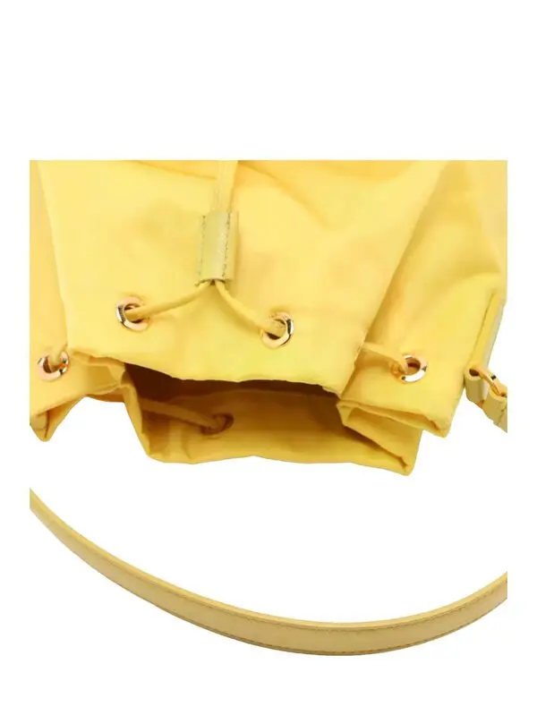 Prada 2013-2026 Tessuto Duet Bucket Bag Satchel - Yellow