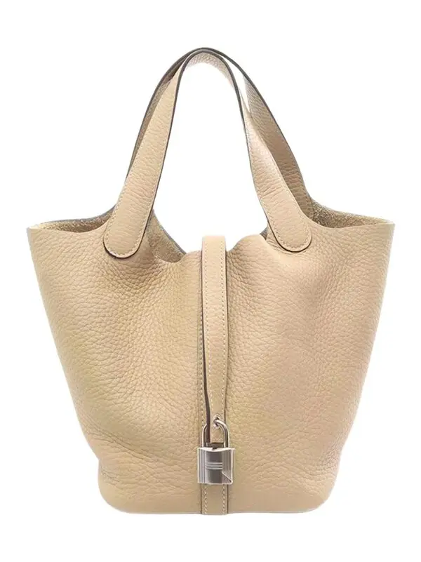 Hermès 2025 Clemence Picotin Lock 18 Handbag - Neutrals