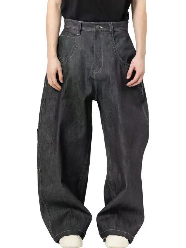 PROTOCOL INDEX Curved-seam Jeans - Blue