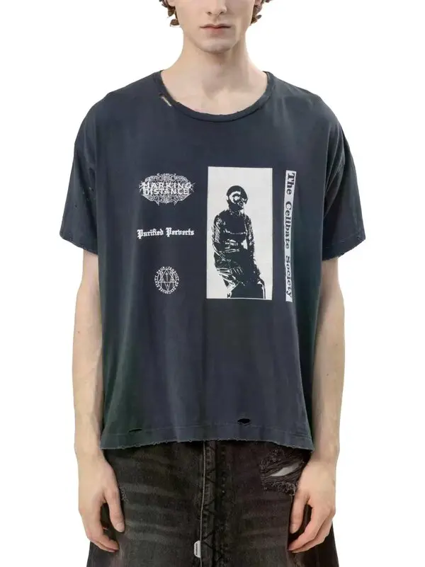 MARKING DISTANCE Addict T-shirt - Black