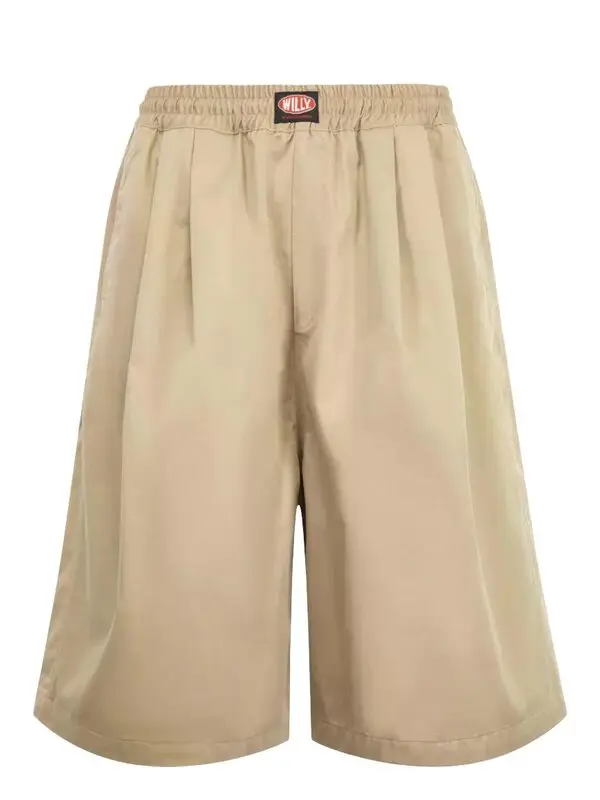 WILLY CHAVARRIA Orale Pleated Shorts - Neutrals