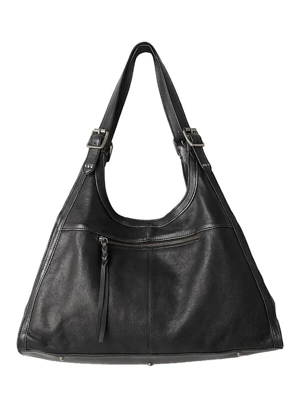 Free People We The Free Winged Leather Tote - Black