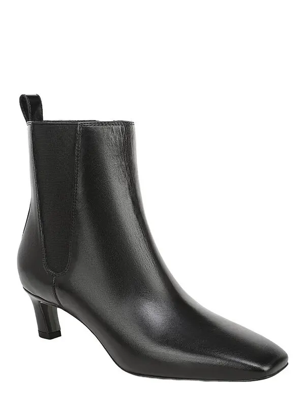 Sam Edelman Peony Leather Ankle Boots - Black