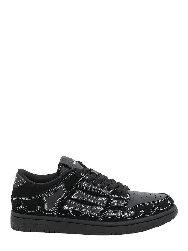 Amiri Western Skel Top Low Sneakers - Black