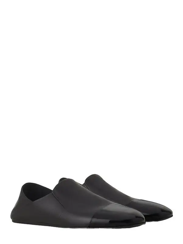 LANVIN Soft Loafers In Leather - Black