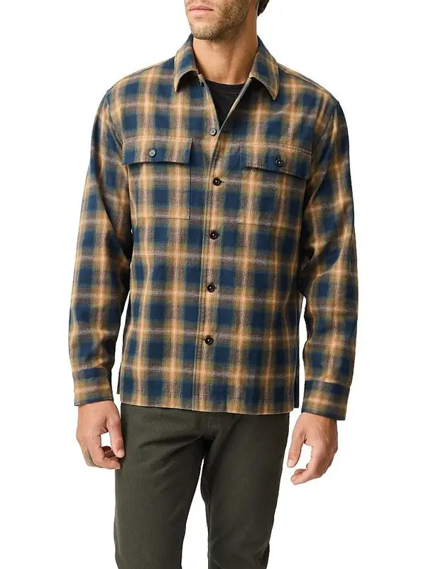 Rodd & Gunn Pinehaven Plaid Long Sleeve Shirt - Bark