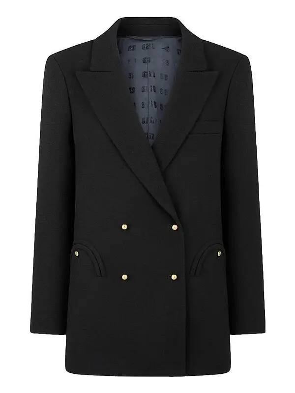 BLAZÉ MILANO Resolute Everyday Wool Blazer - Black