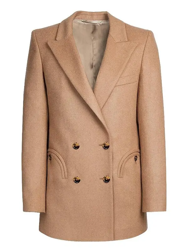 BLAZÉ MILANO Cholit Everyday Double Breasted Blazer - Camel