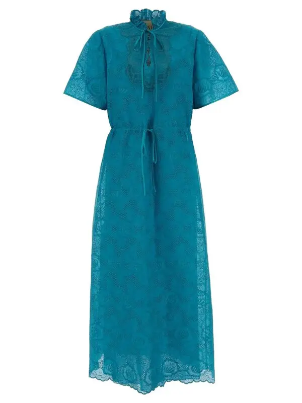 Valentino Garavani Lace Mini Dress - Light Blue