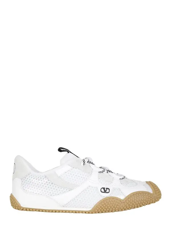 Valentino Garavani Mini Amphibian-style Leather Sneaker - White