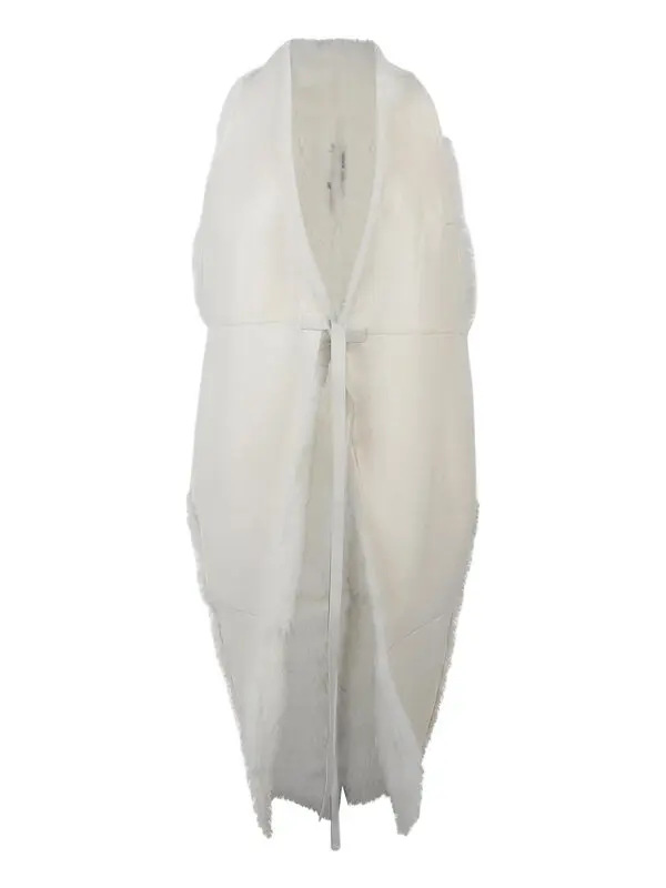 Rick Owens Luxe Lamb Fur Jacket - Milk
