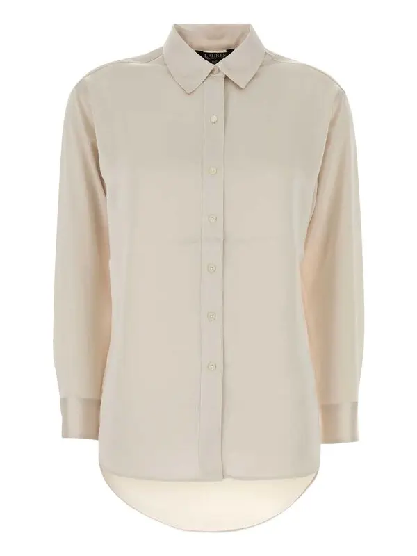 Ralph Lauren Satin Shirt - White