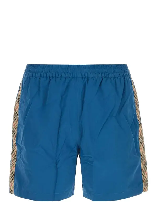 Burberry Air Force Nylon Swimming Shorts - Light Blue