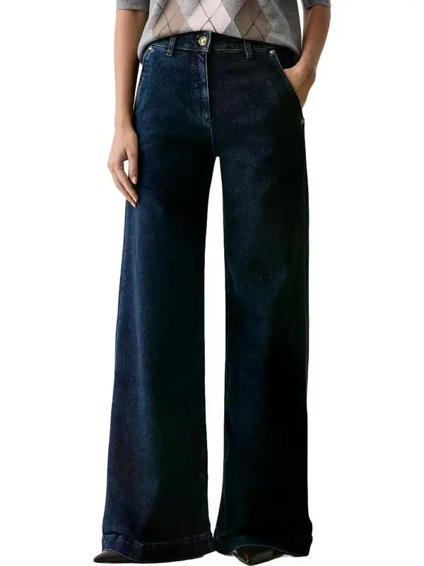 Luisa Spagnoli Onirico Wide-leg Jeans - Blue