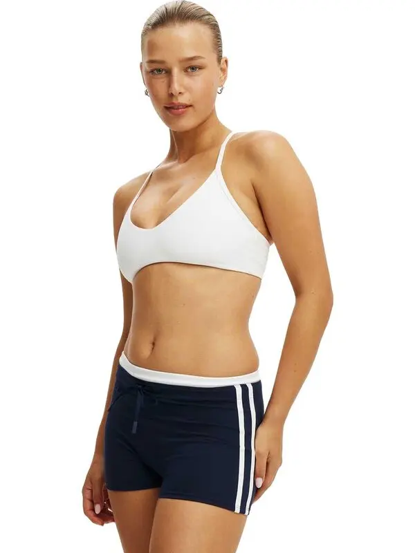 Cotton:on Active Ultra Soft T Bar Crop - White
