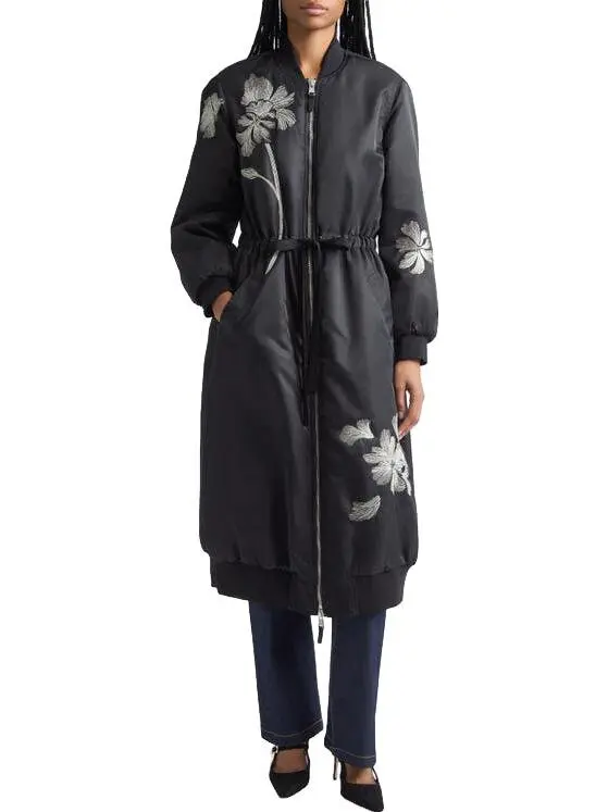 Cinq À Sept Celestina Embroidered Coat - Black