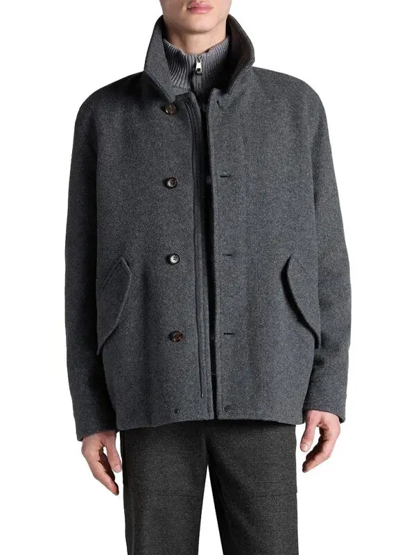 Moncler Panyol Wool Jacket - Grey