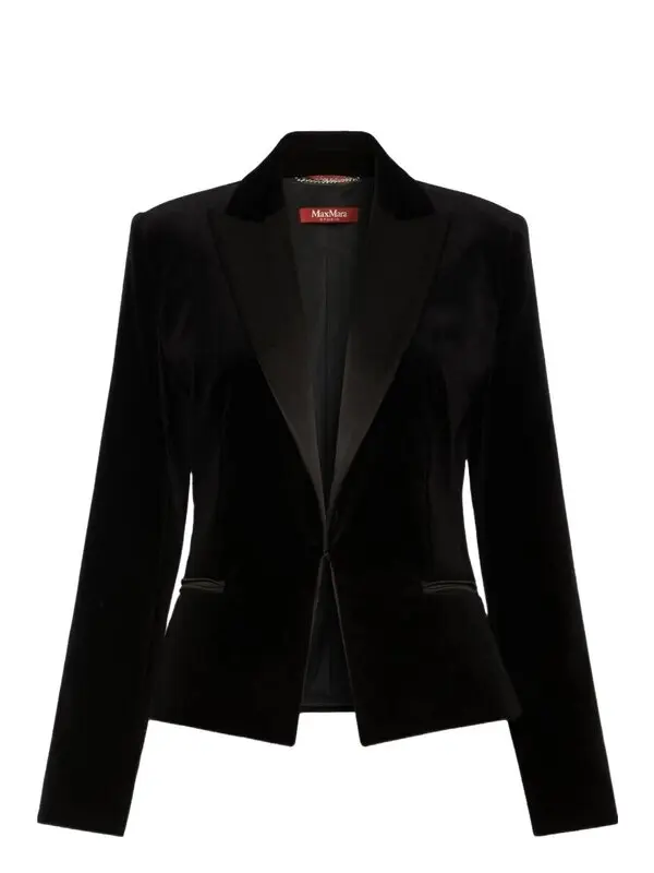 Max Mara Long-sleeved Tailcoat - Black