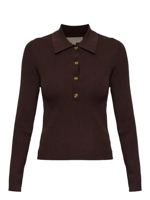 Michael Kors Long-sleeve Knit Top - Brown