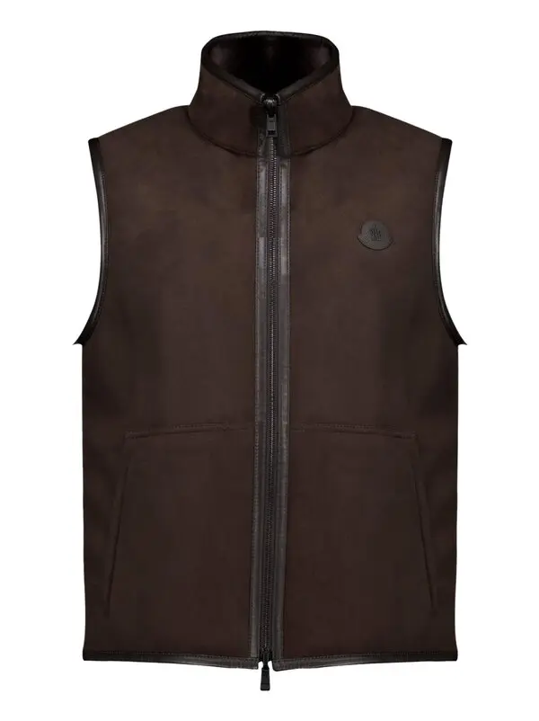 Moncler Rysfen Reversible Down Vest - Brown
