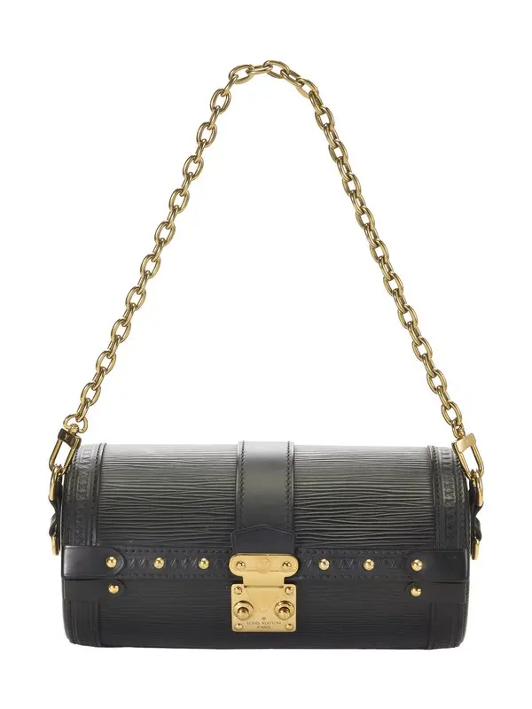 LOUIS VUITTON Epi Papillon Trunk - Black