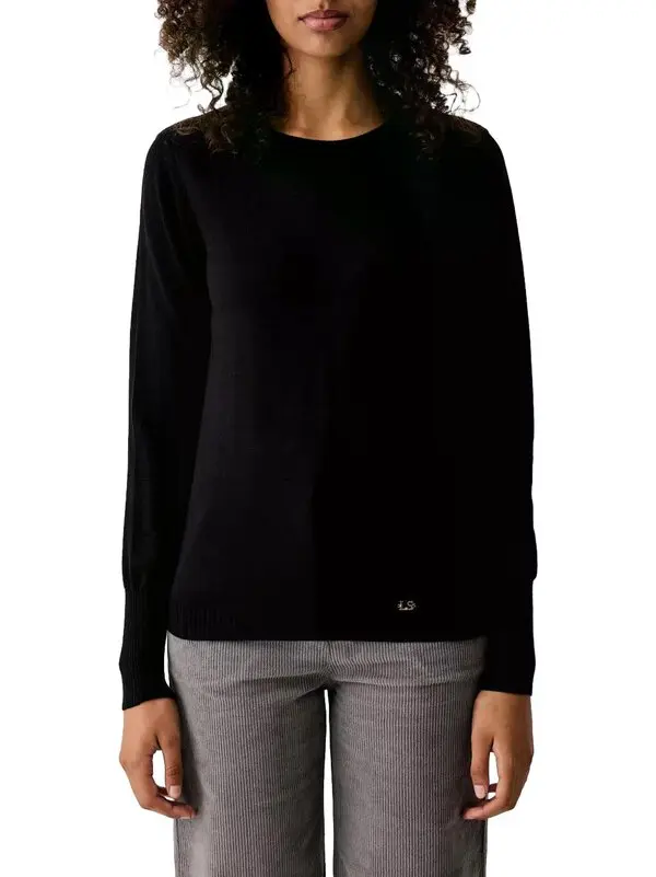 Luisa Spagnoli Logo-plaque Sweater - Black