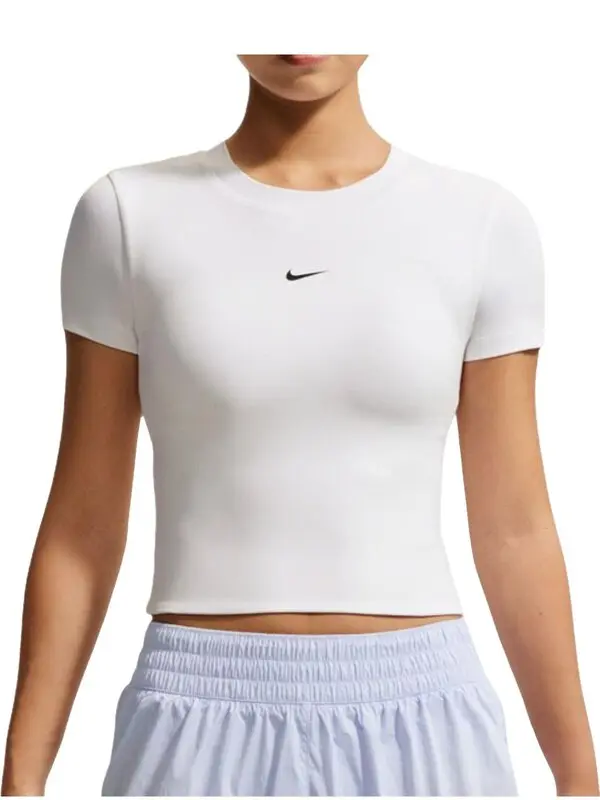 Nike Dri-fit Lightly Supported Padded Sports Bra Top - White