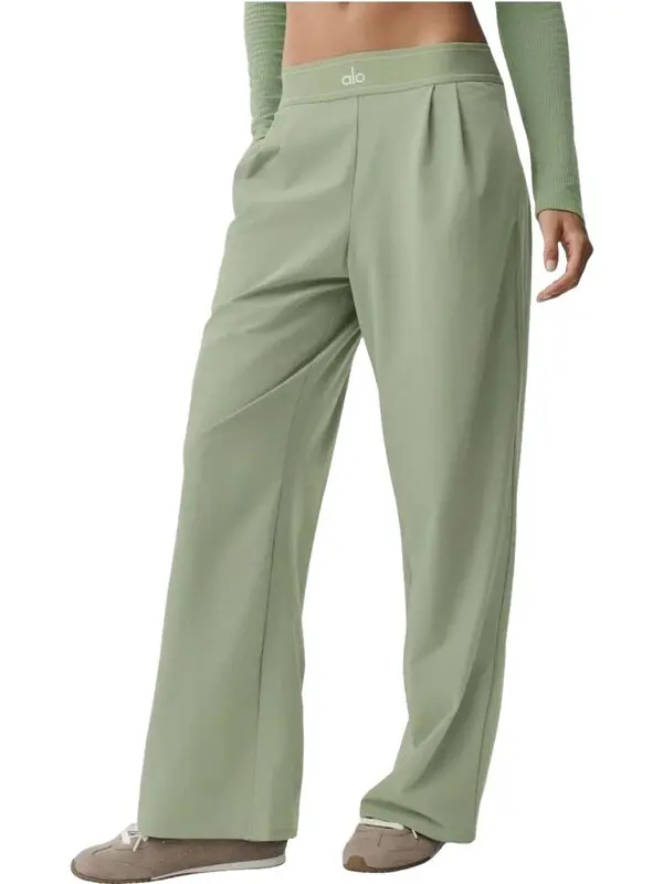 Alo Yoga Suit Up Trouser Regular - Dune Grass
