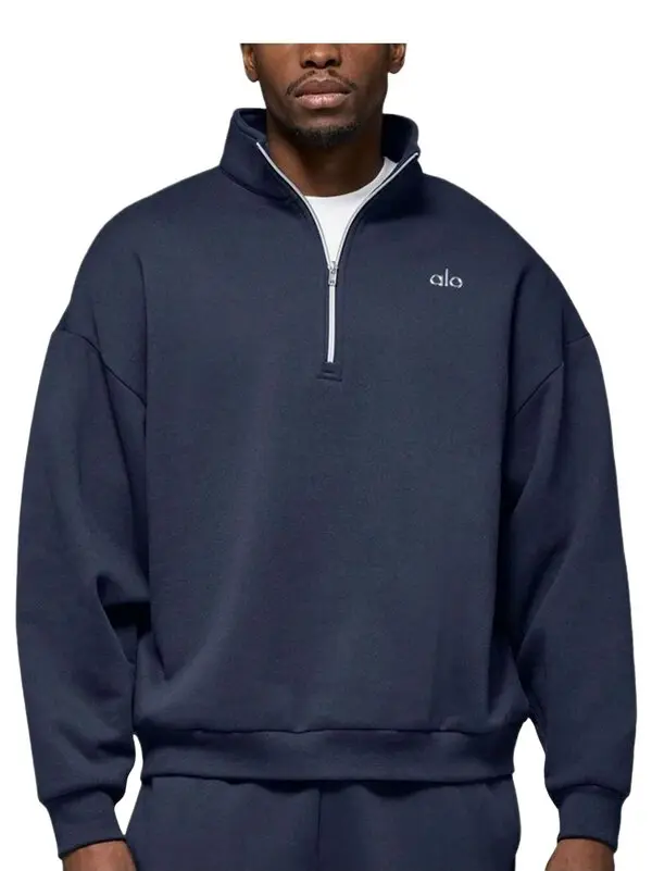 Alo Yoga Accolade 1/4 Zip Pullover - Navy
