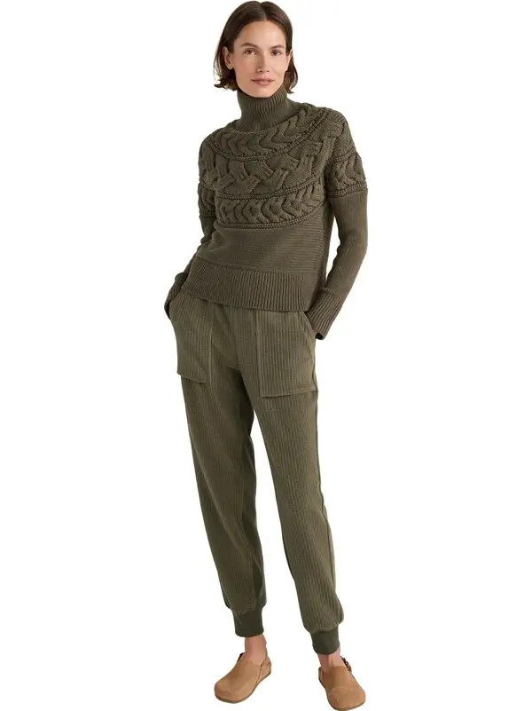 HAVEN WELL WITHIN Chenille Joggers - Grape Leaf
