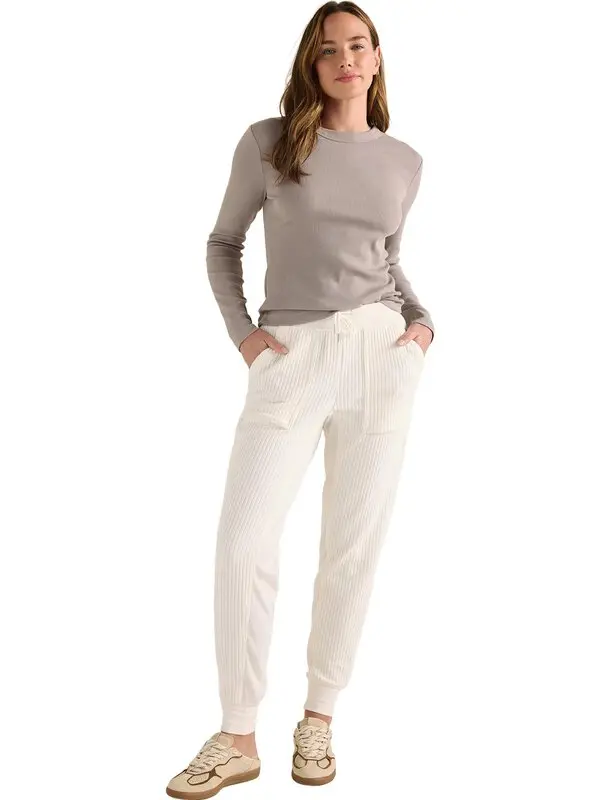 HAVEN WELL WITHIN Chenille Joggers - Ivory
