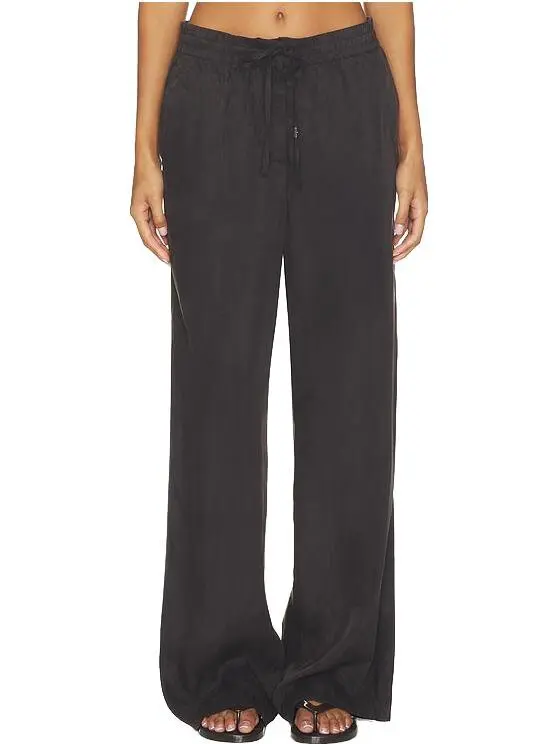 Helmut Lang Fluid Po Pant In Brown - Truffle