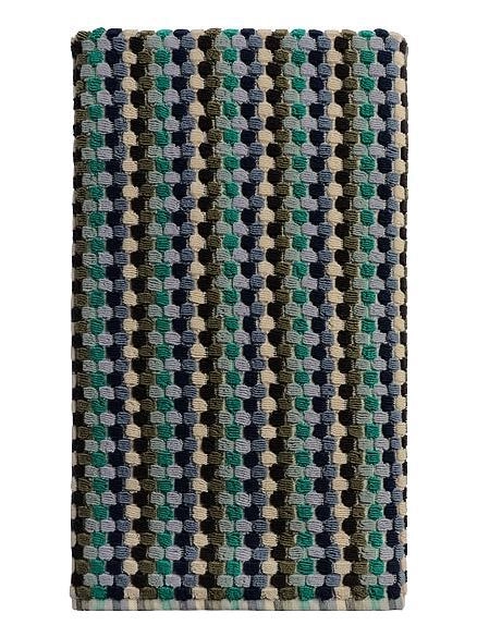 PARACHUTE Organic Mosaic Bath Towel In Multi - Cool Multi