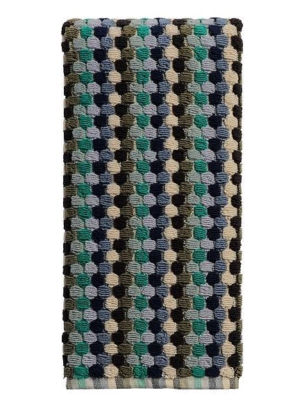 PARACHUTE Organic Mosaic Hand Towel In Multi - Cool Multi