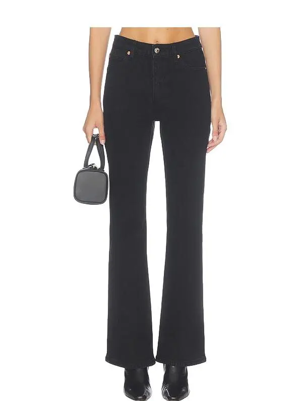 Rolla's Midtown Bootcut Jeans In Black - Noir
