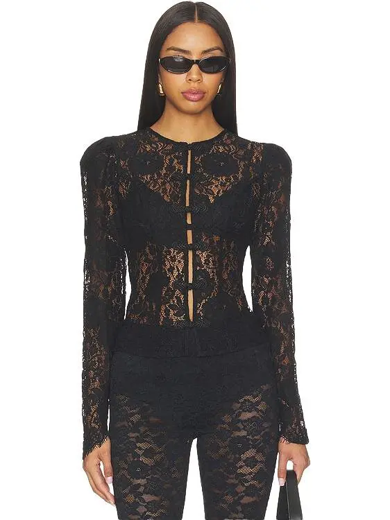 LOVERS AND FRIENDS Alessi Top - Black