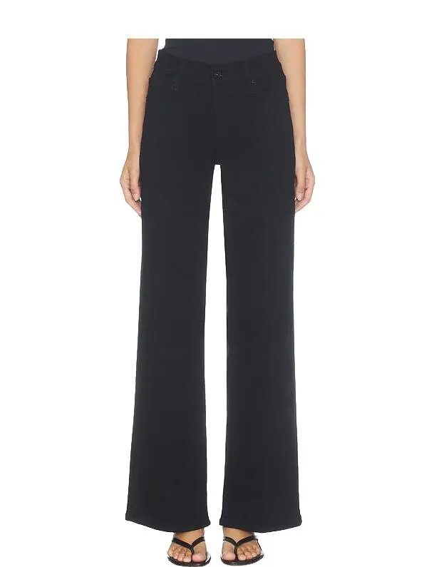 FRAME Low Rise Le Slim Palazzo Jeans - Black